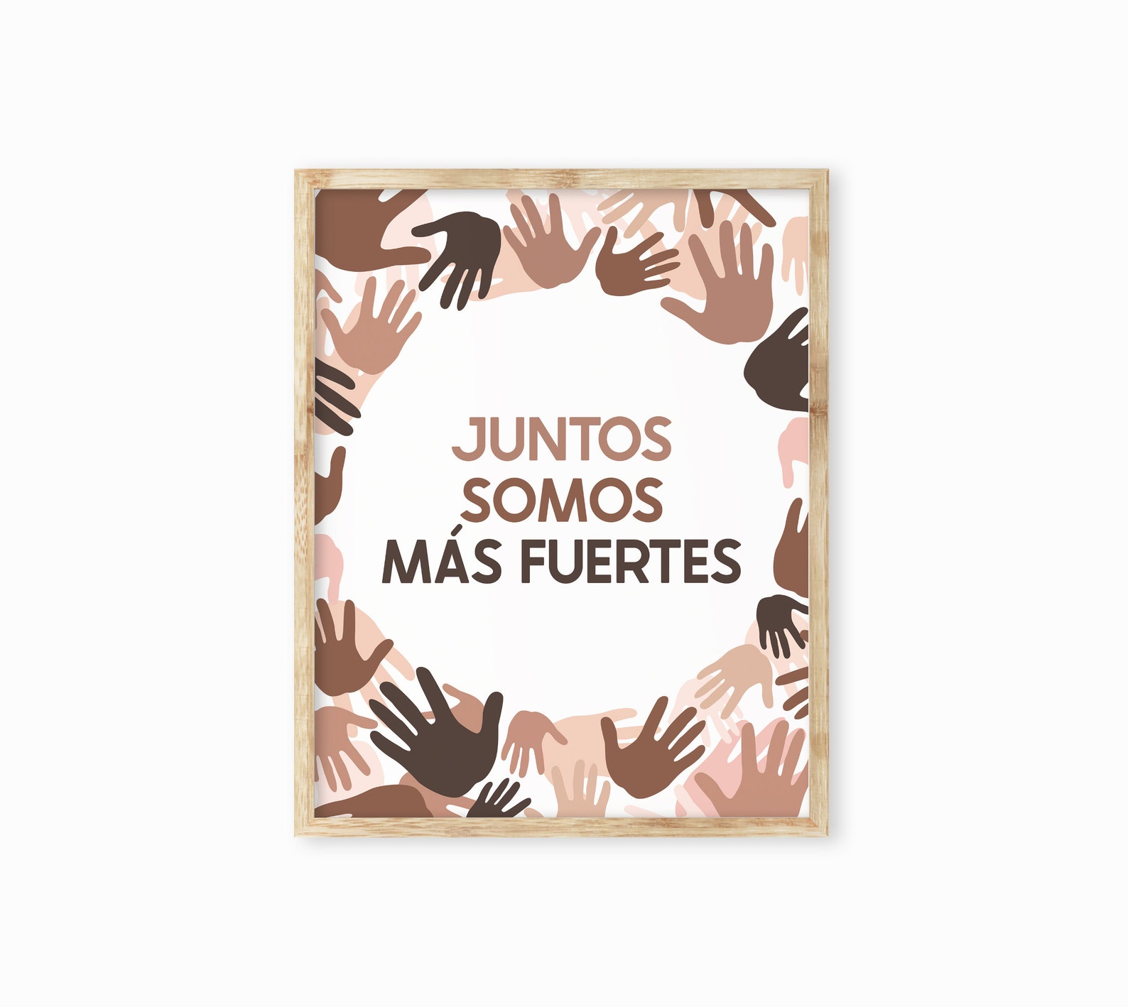Juntos Somos Mas Fuertes Posterstronger Together Spanish Etsy