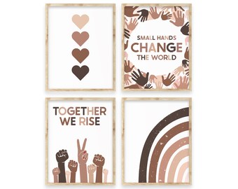 Together We Riserainbow Classroom Posterrainbow Quote - Etsy