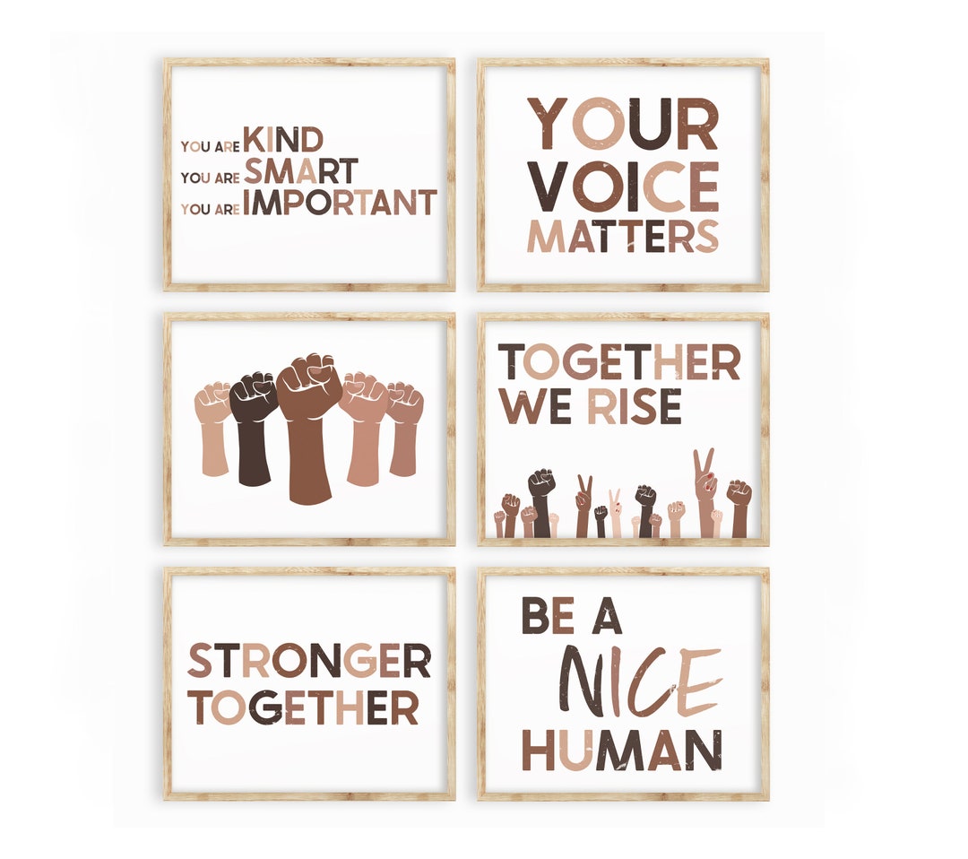 Diversity Poster Bundle,equality Set of 6 Prints,equality Poster Bundle ...