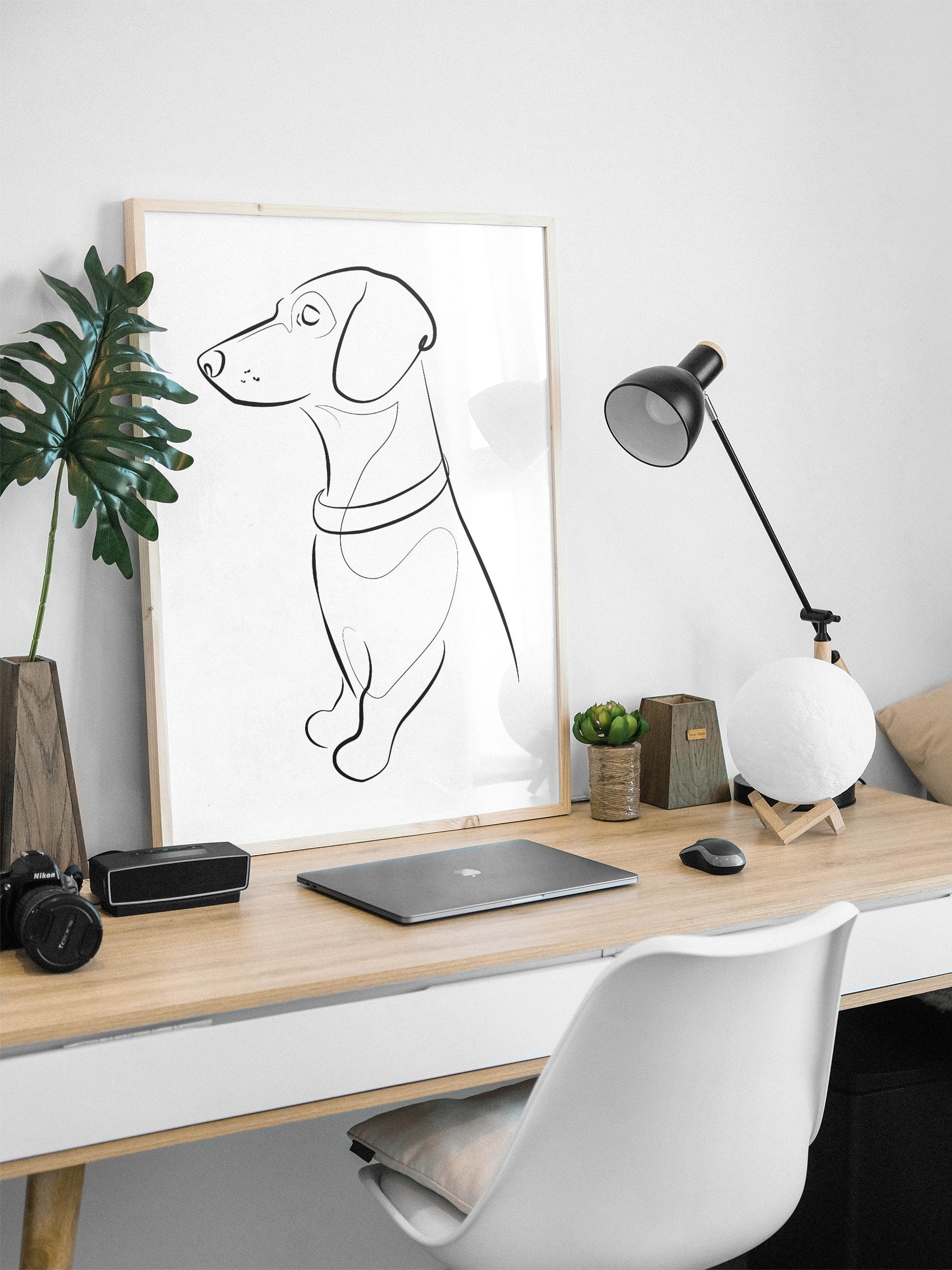 Dachshund One Line DrawingDachshund PortraitDachshund | Etsy