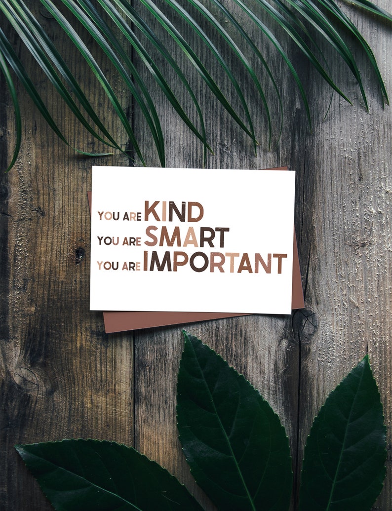 You Are Kind You Are Smart You Are Important Print,human Equality Art ...