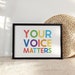 Your Voice Matters Rainbow Classroom Printplayroom Colorful - Etsy