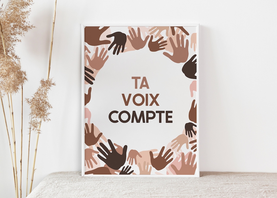 Ta Voix Compte Poster,your Voice Matters,diversity Classroom Poster ...