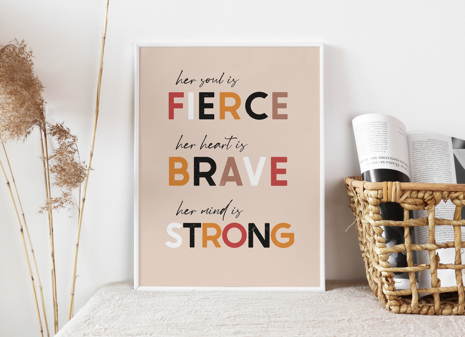 Her Soul is Fierce Her Heart is Brave Her Mind is StrongBoho | Etsy