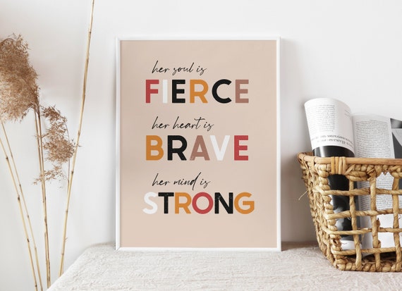 Her Soul is Fierce Her Heart is Brave Her Mind is StrongBoho | Etsy