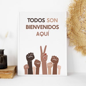 Spanish Classroom Decor,diversity Poster Bundle,equality Set of 6 ...