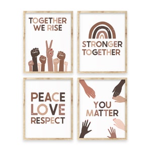 Diversity Poster Bundle,equality Set of 4 Prints,equality Poster Bundle ...