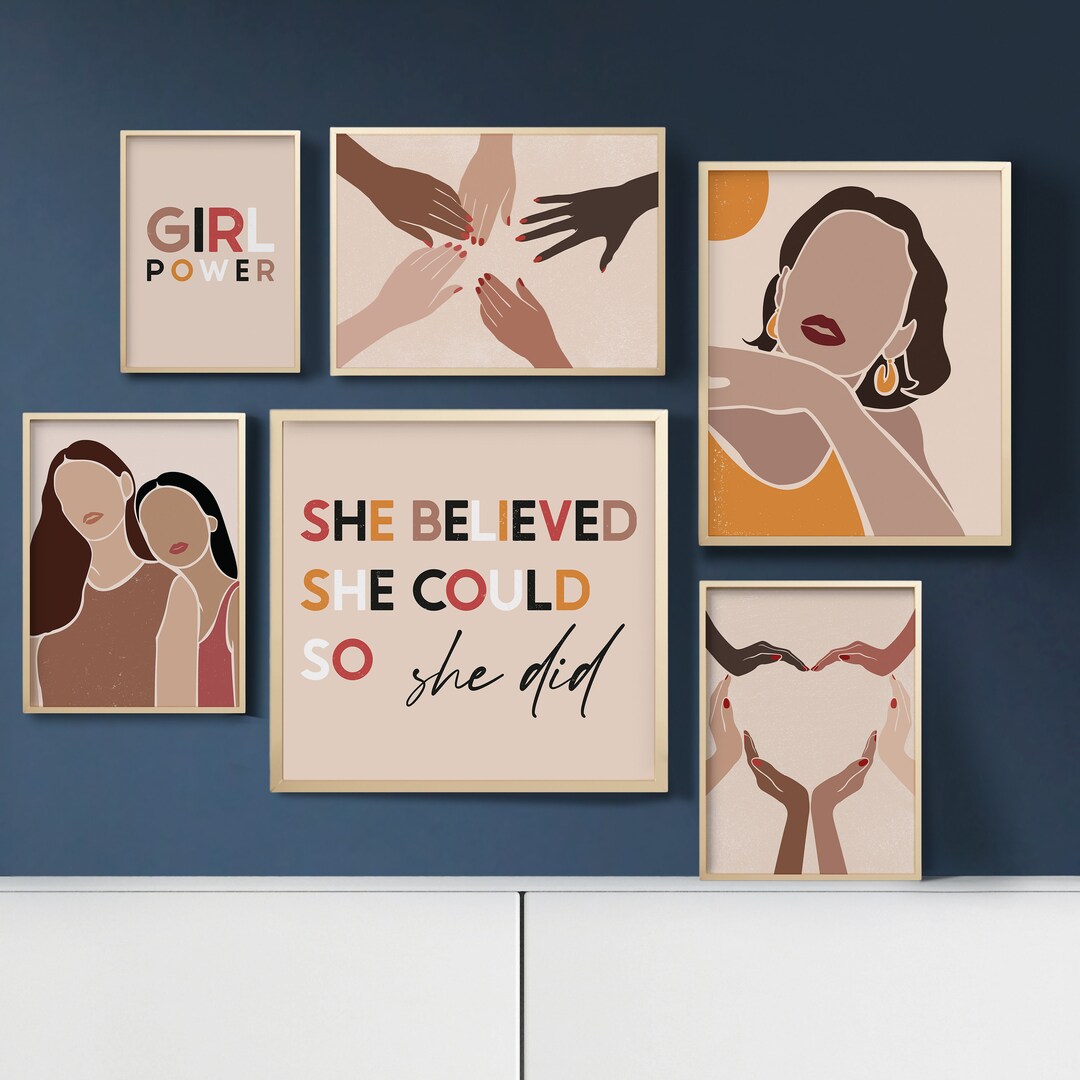 Feminist Poster Bundle,feminist Gallery Wall,empowered Women Poster Set ...