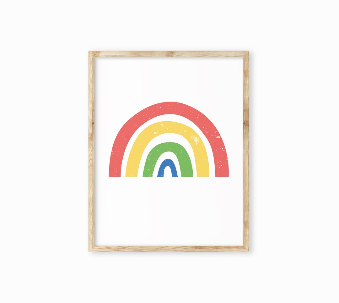 Rainbow Classroom Poster, Rainbow Quote for Nursery,playroom Colorful ...