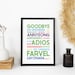 Goodbye in Different Languagesgoodbye Printable - Etsy