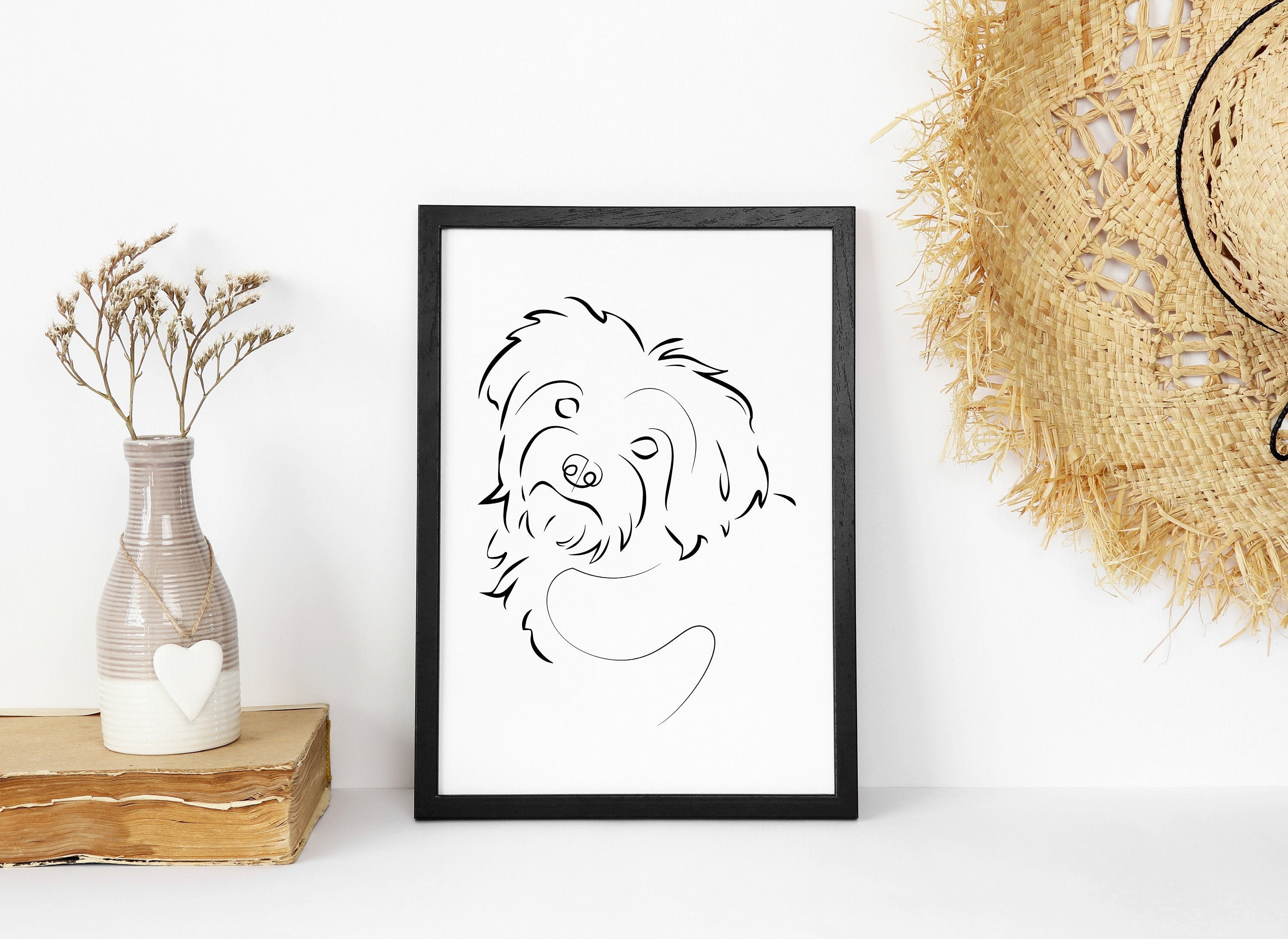 Bichon Maltese Dog Print, Maltese Art Print,maltese Portrait,maltese ...