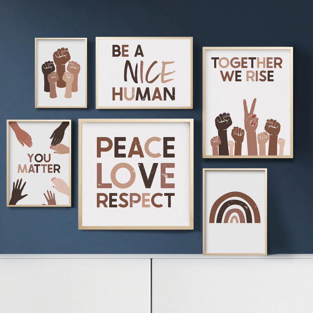Diversity Poster Bundle,equality Set of 6 Prints,equality Poster Bundle ...