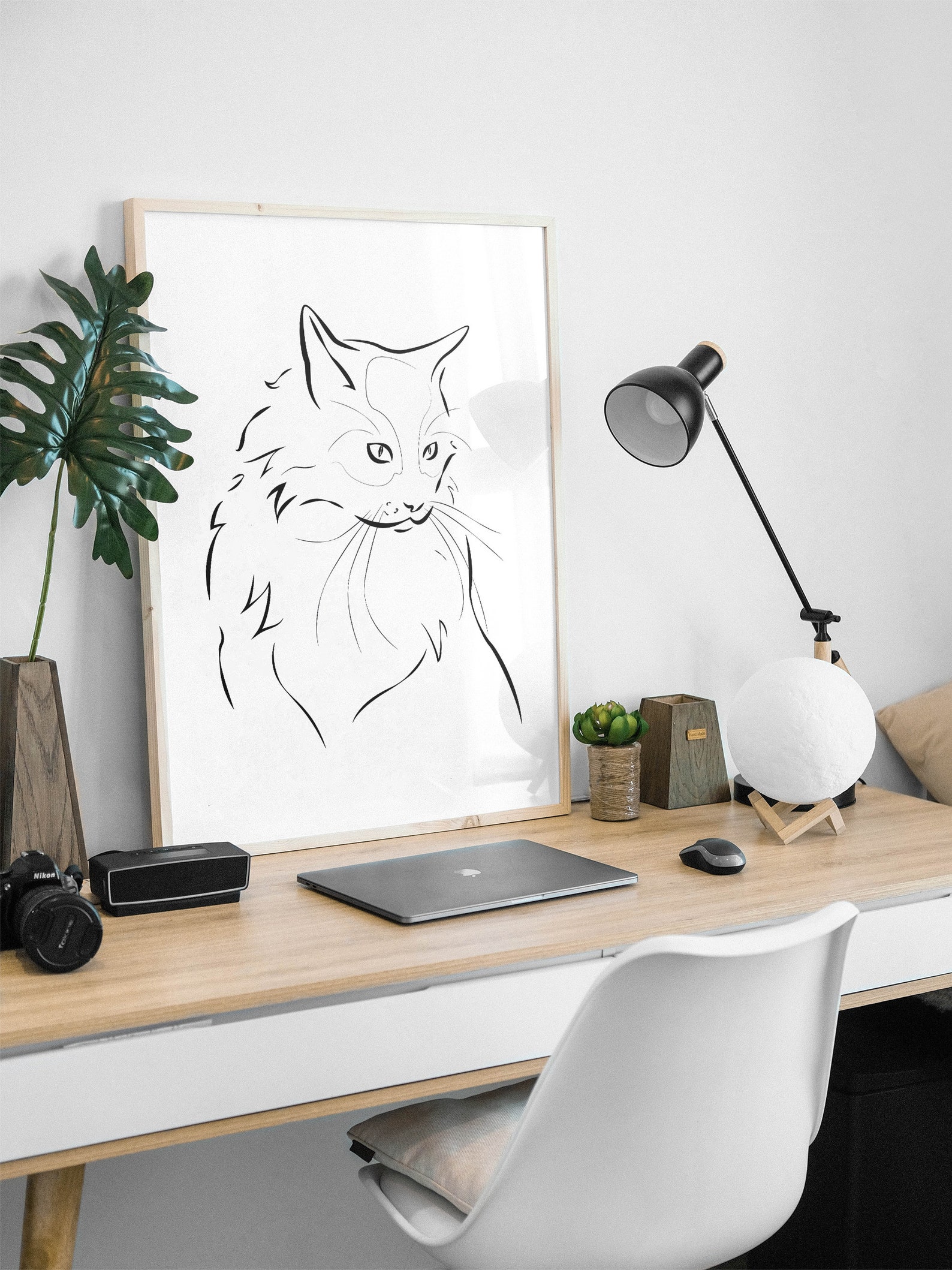 Maine Coon One Line Drawingmaine Coon Cat Artmaine Coon Cat - Etsy