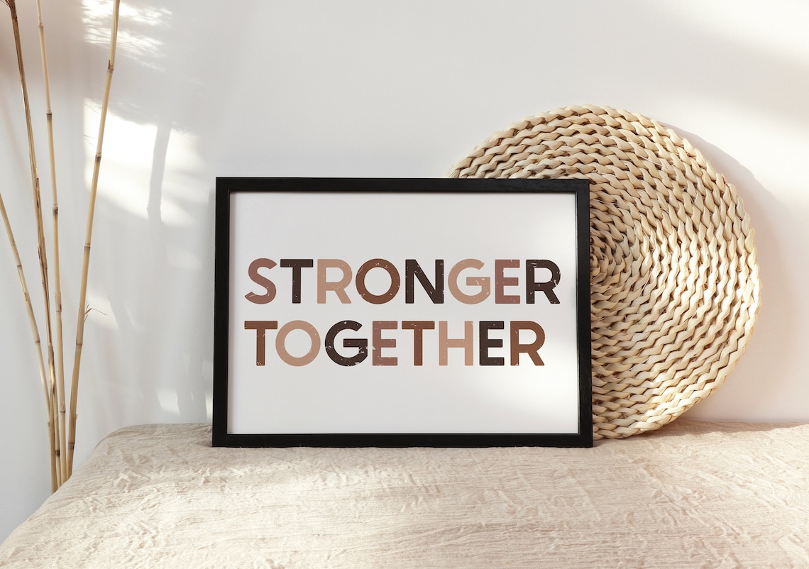 Stronger TogetherHuman Equality ArtInclusive Classroom | Etsy