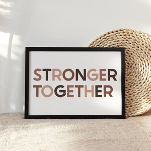 Stronger Together,human Equality Art,inclusive Classroom Art,diversity ...