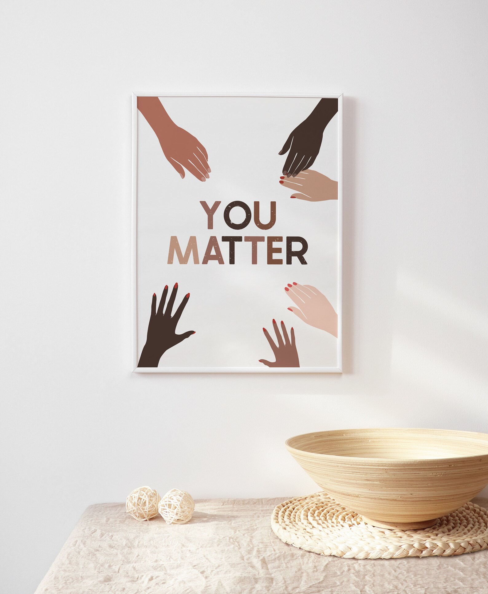 You Matter Poster,human Equality Art,inclusive Classroom Art,diversity ...