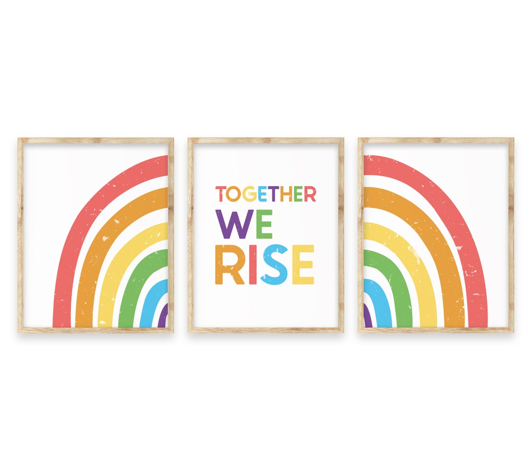 Classroom Poster Bundle,classroom Set of 3 Prints,rainbow Classroom ...