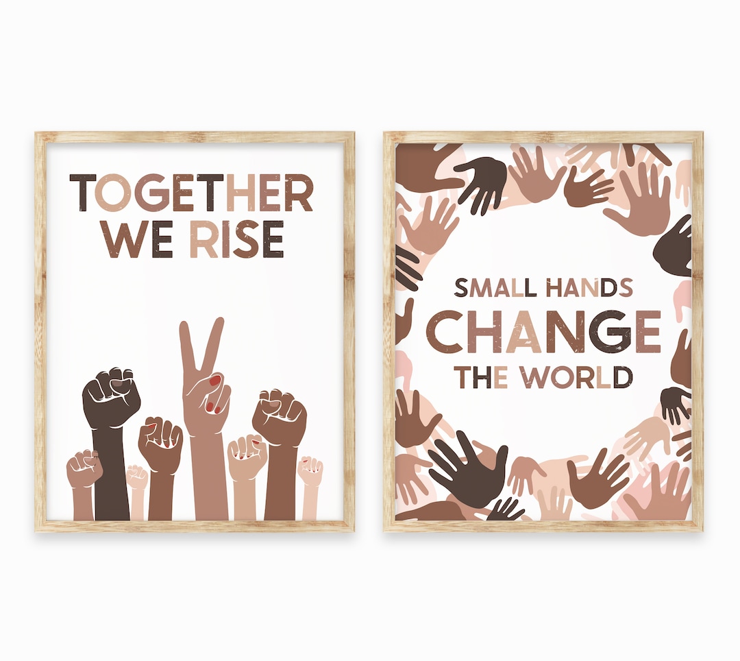 Diversity Poster Bundle,equality Set of 2 Prints,human Equality Art ...