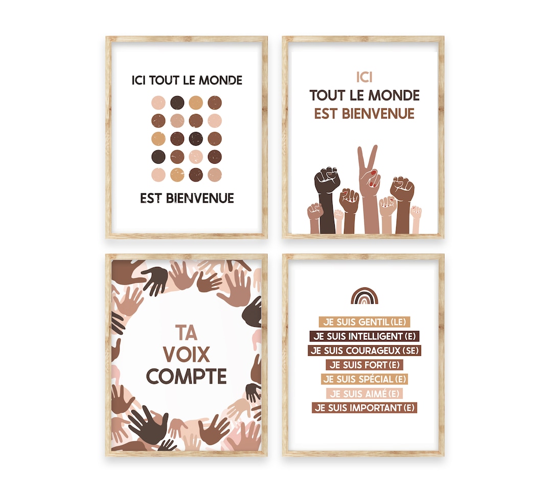 French Classroom Decor,diversity Poster Bundle,equality Set of 4 Prints ...