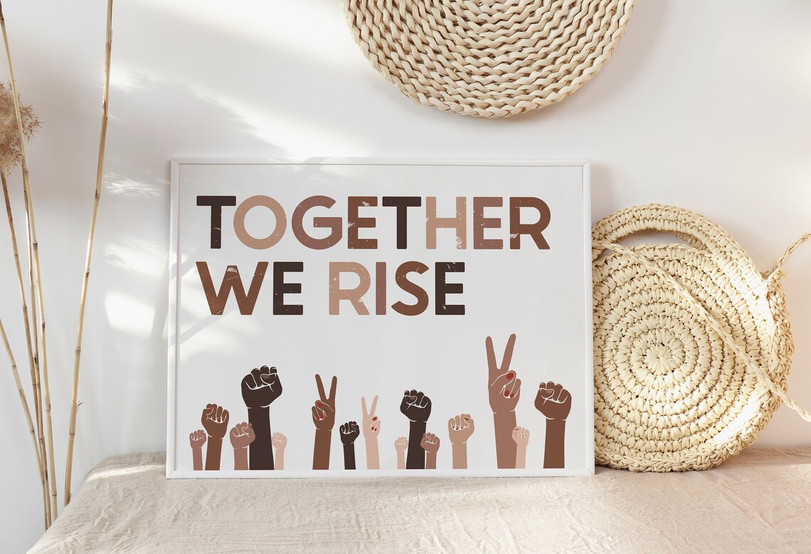 Diversity Poster Bundleequality Set of 2 Printshuman - Etsy