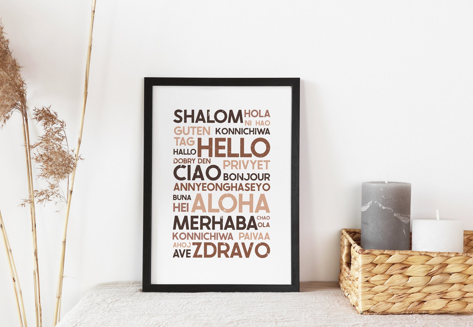 Hello in Different Languages,hello Printable Art,educational Classroom ...