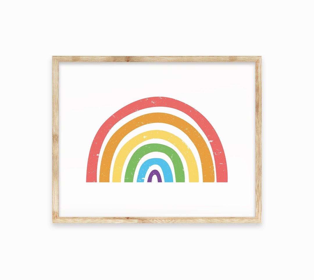 Rainbow Classroom Poster,rainbow Quote for Nursery,playroom Colorful ...