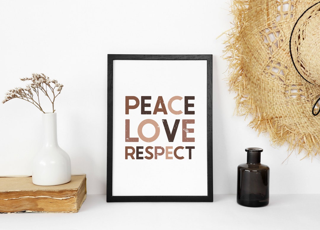 Peace Love Respect,human Equality Art,human Diversity Art,diversity ...