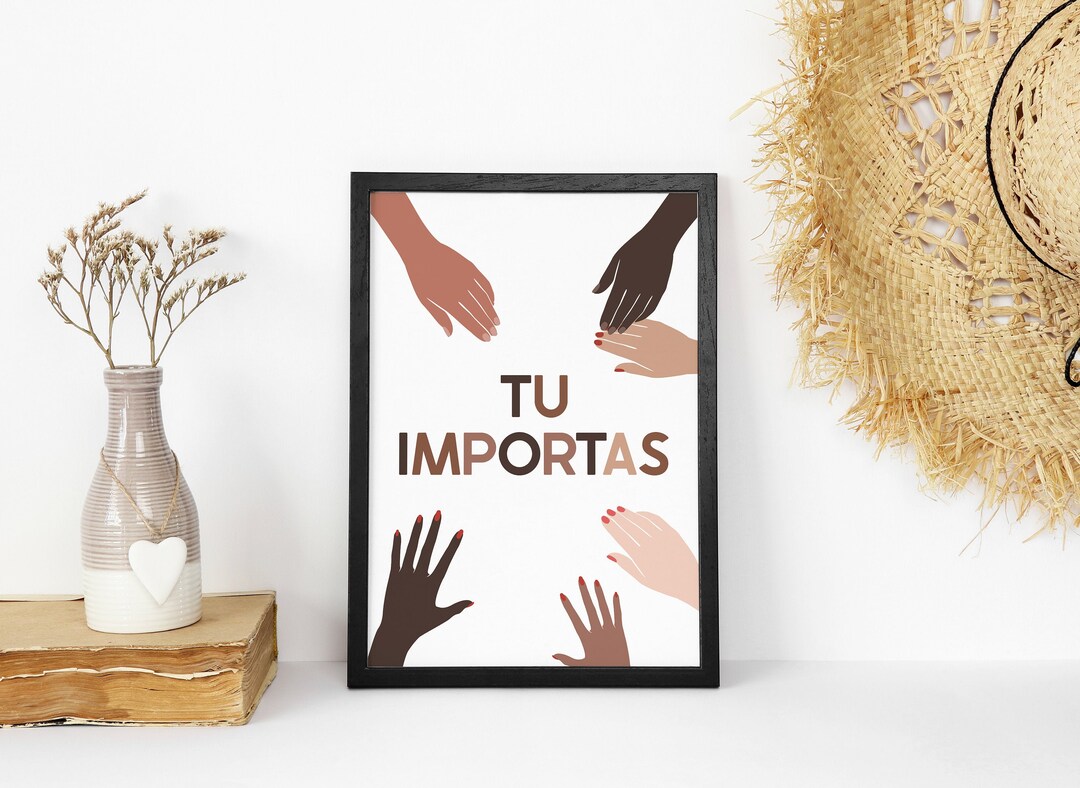 Tu Importas Poster,spanish Classroom Poster,diversity Classroom Print ...