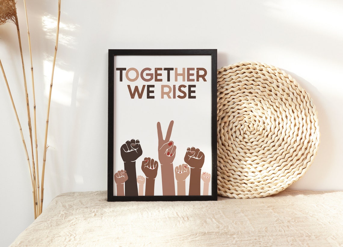 Diversity Poster Bundleequality Set of 2 Printshuman - Etsy
