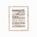 Hello in Different Languages,hello Printable Art,educational Classroom ...