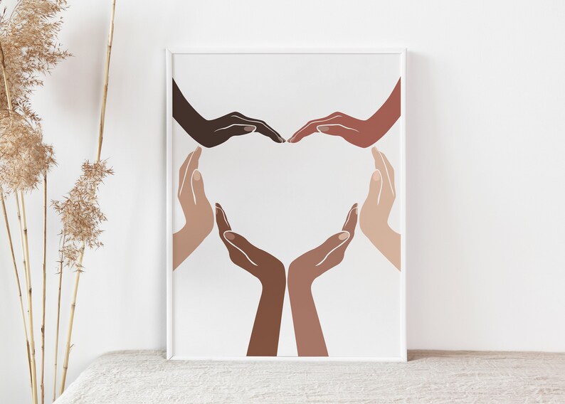 Human Equality Art,inclusive Classroom Art,diversity Classroom Poster ...