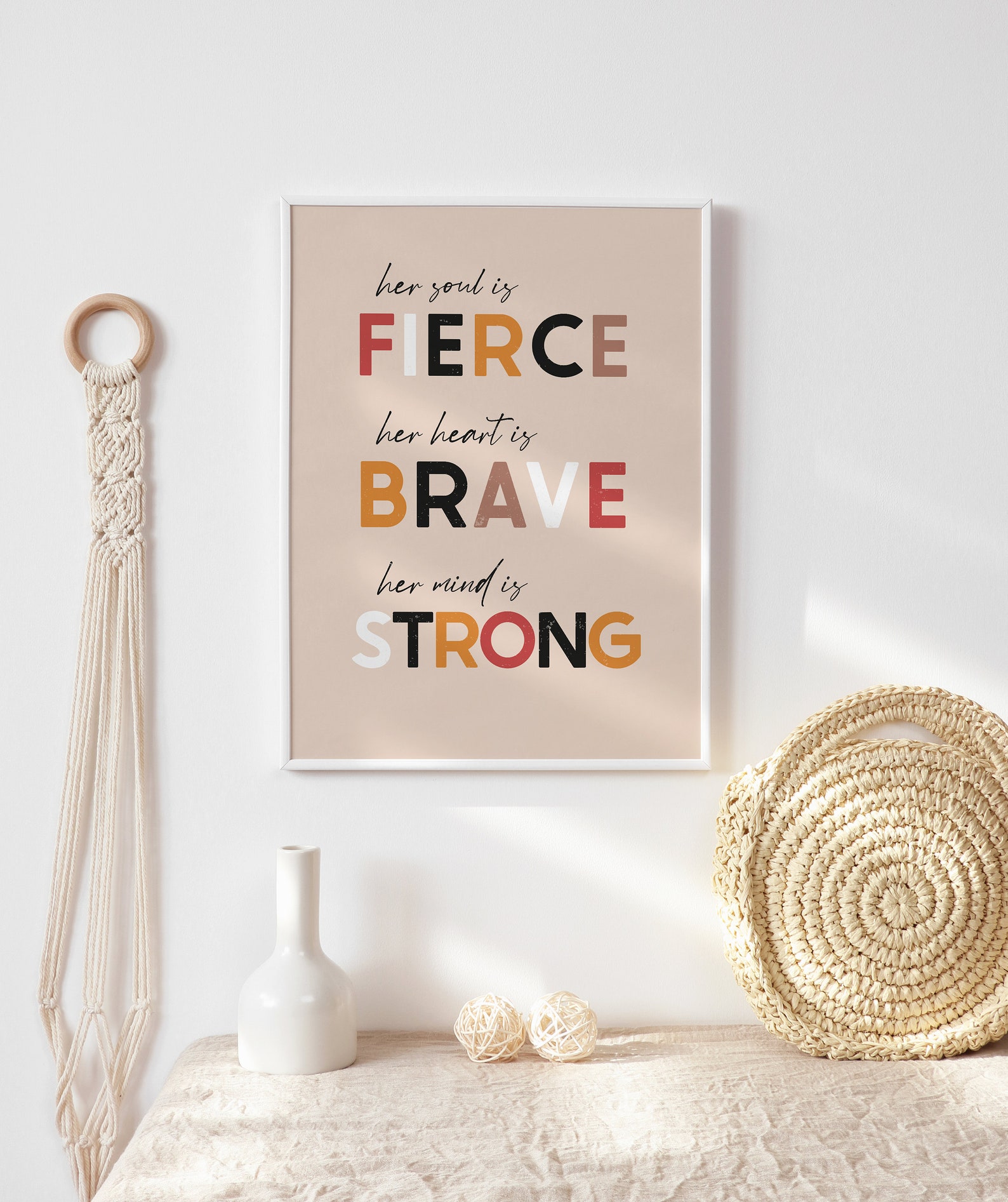 Her Soul is Fierce Her Heart is Brave Her Mind is StrongBoho | Etsy