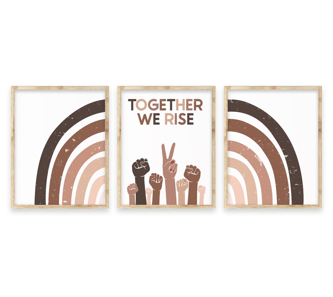 Equality Set of 3 Prints,equality Poster Bundle,human Equality Art ...