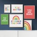 Classroom Poster Bundleclassroom Set of 6 Printsrainbow - Etsy