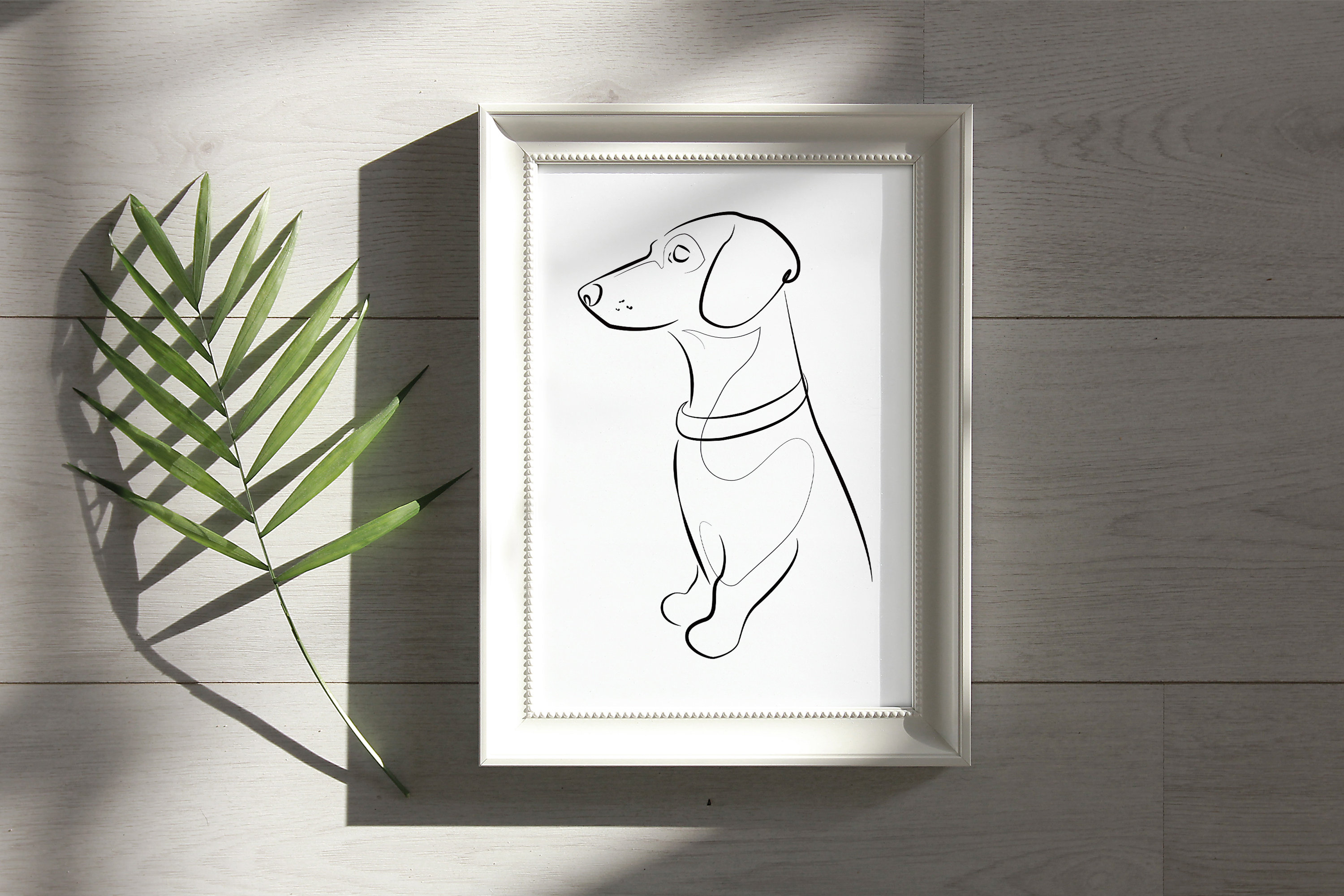 Dachshund One Line Drawingdachshund Portraitdachshund - Etsy