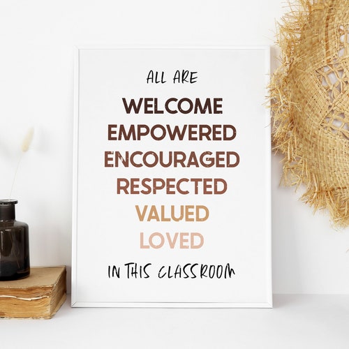 Inclusive Posters Diversity Posters Classroom Wall Art - Etsy
