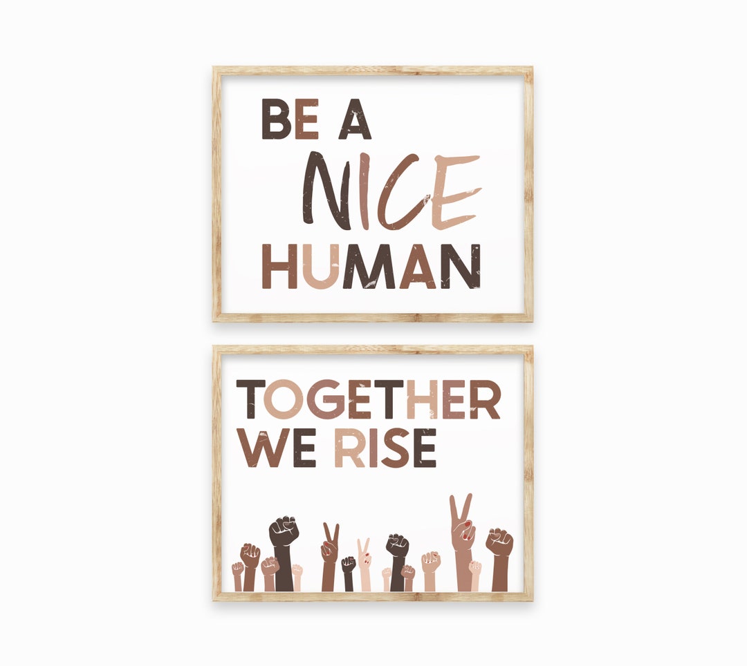 Diversity Poster Bundle,equality Set of 2 Prints,human Equality Art ...