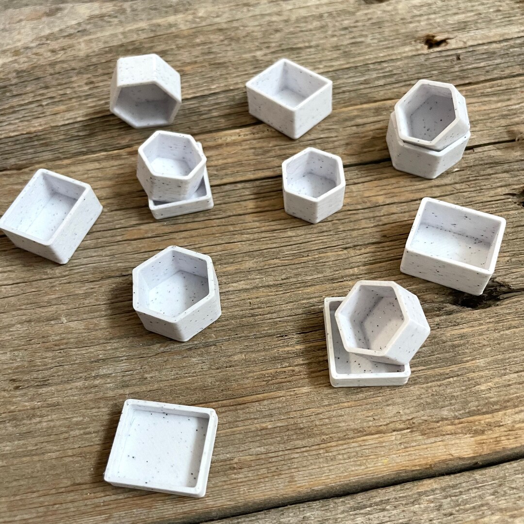 Empty Watercolour and Gouache Paint Pans, Half Pans, Quarter Pans ...