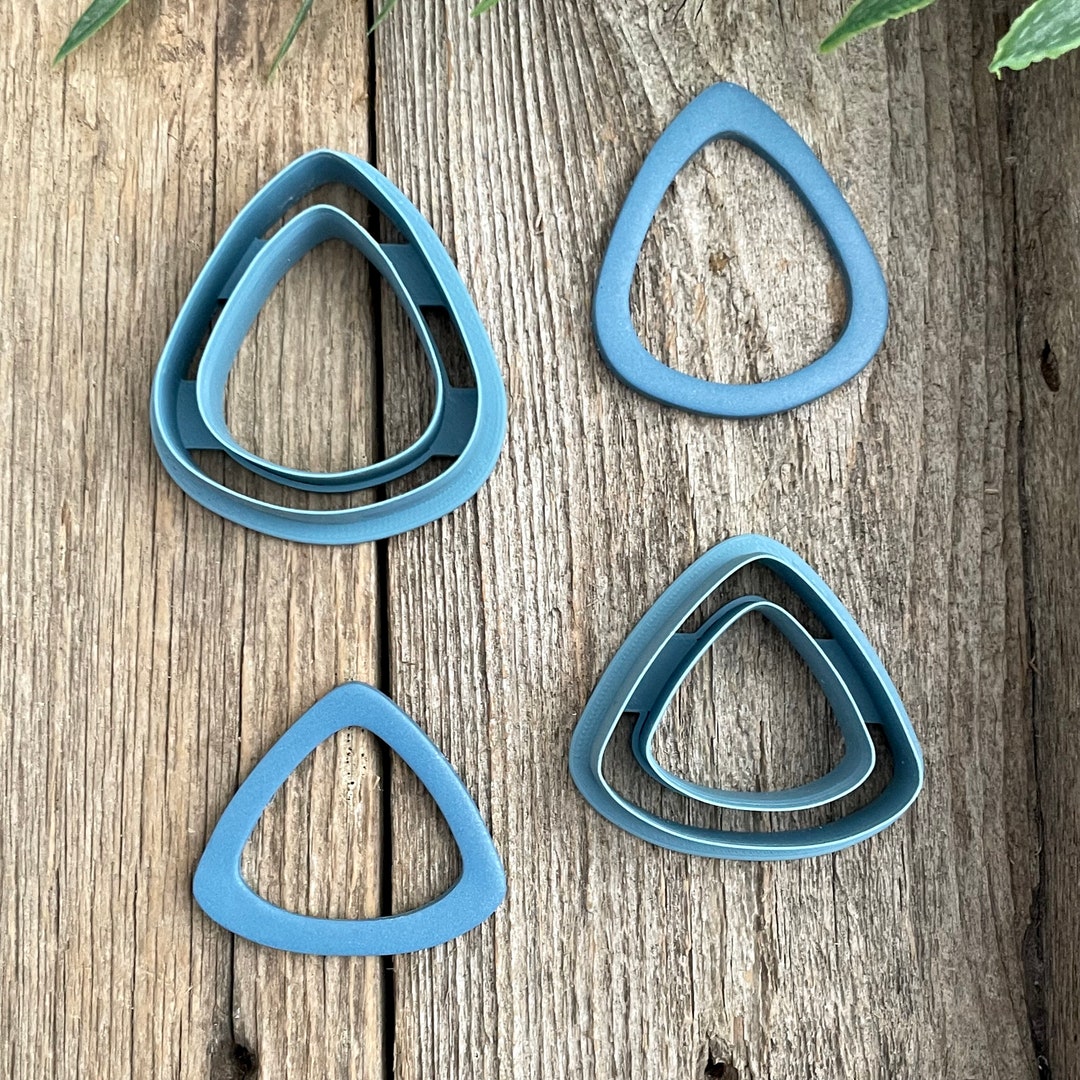 Curved Triangle Donut Polymer Clay Earring Cutter, Clay Mold, Jewellery ...