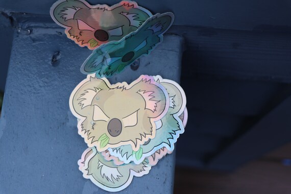 Holo K.O. Koala Sticker | Etsy