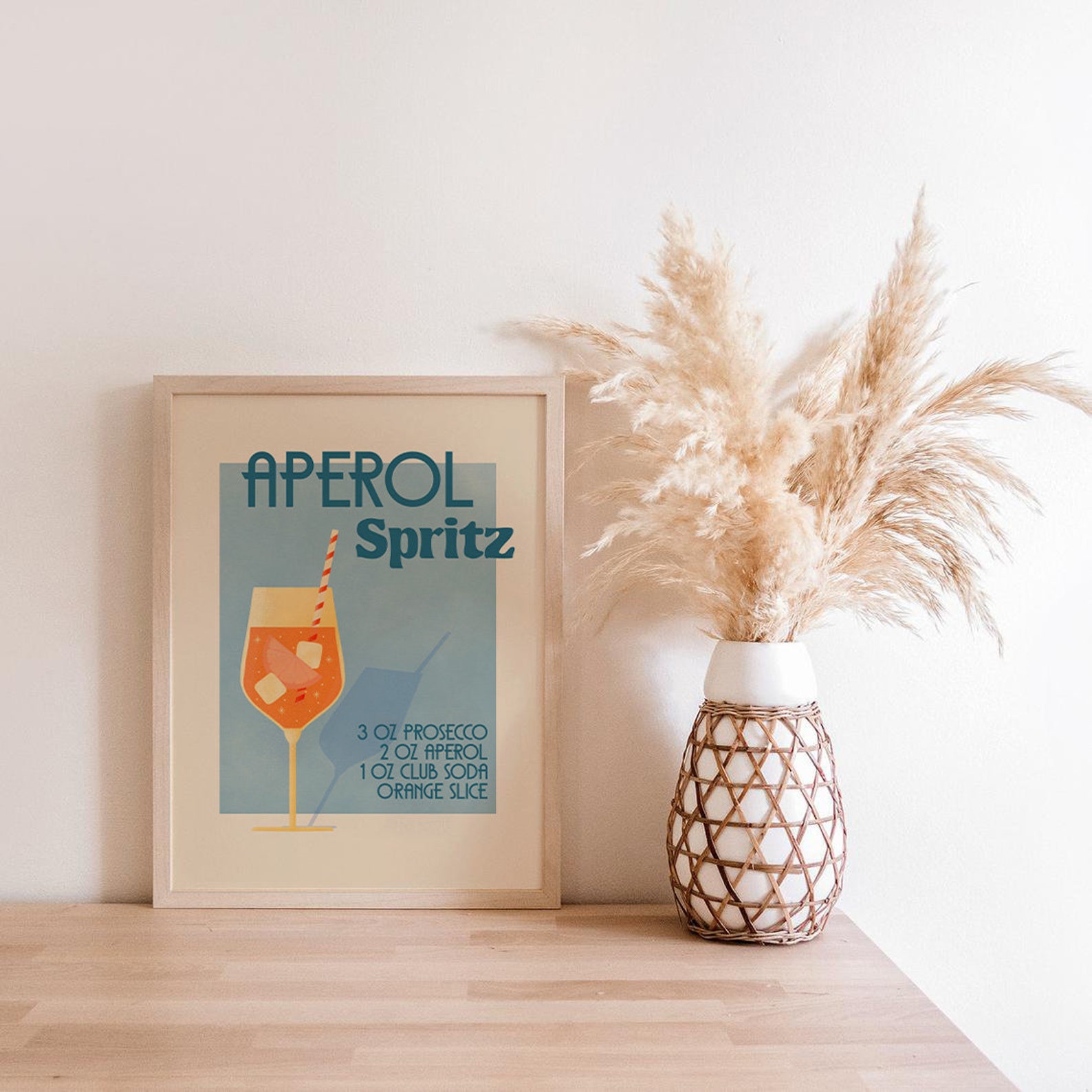 Aperol Spritz Print Bar Cart Prints Alcohol Prints Cocktail - Etsy
