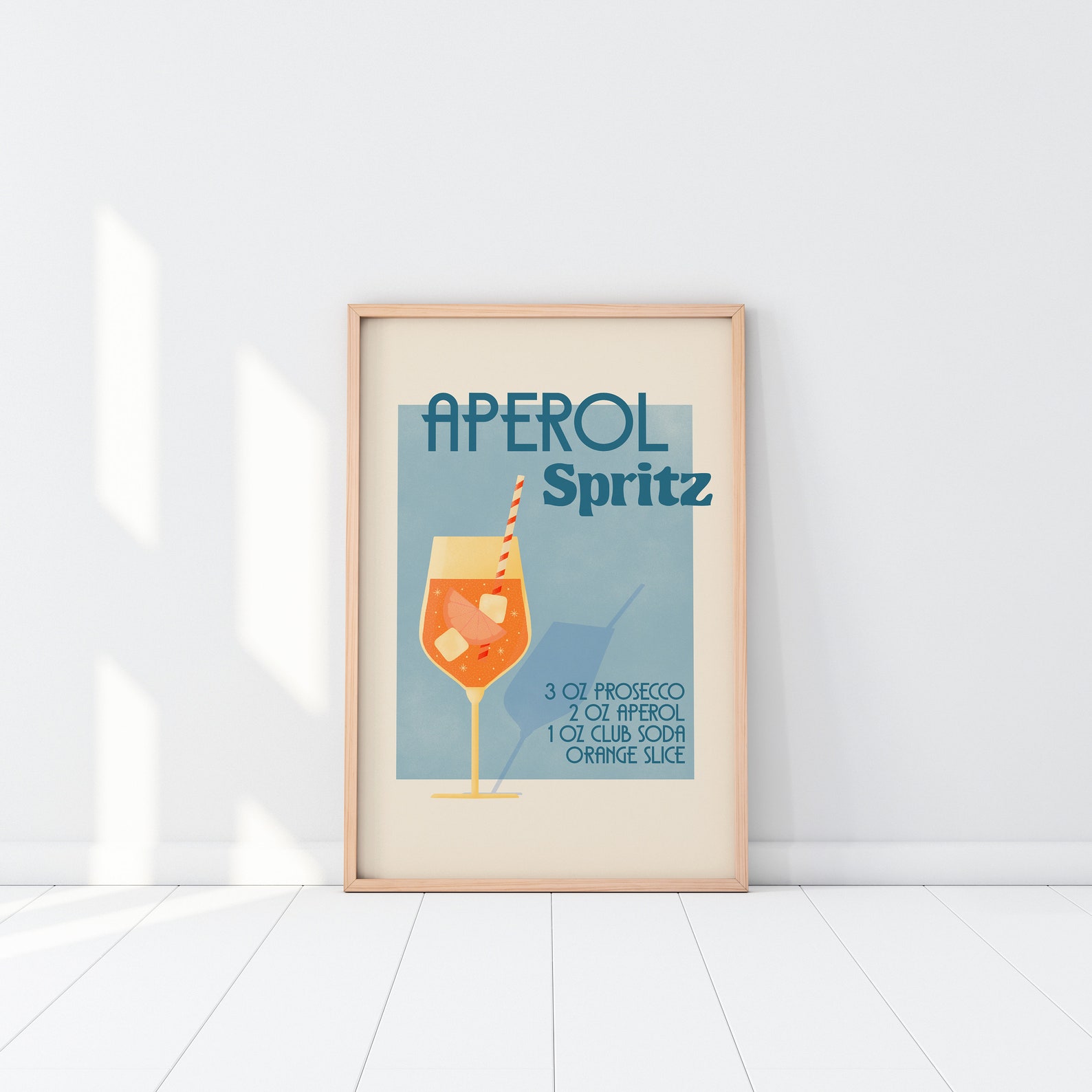 Aperol Spritz Print, Bar Cart Prints, Alcohol Prints, Cocktail Print ...