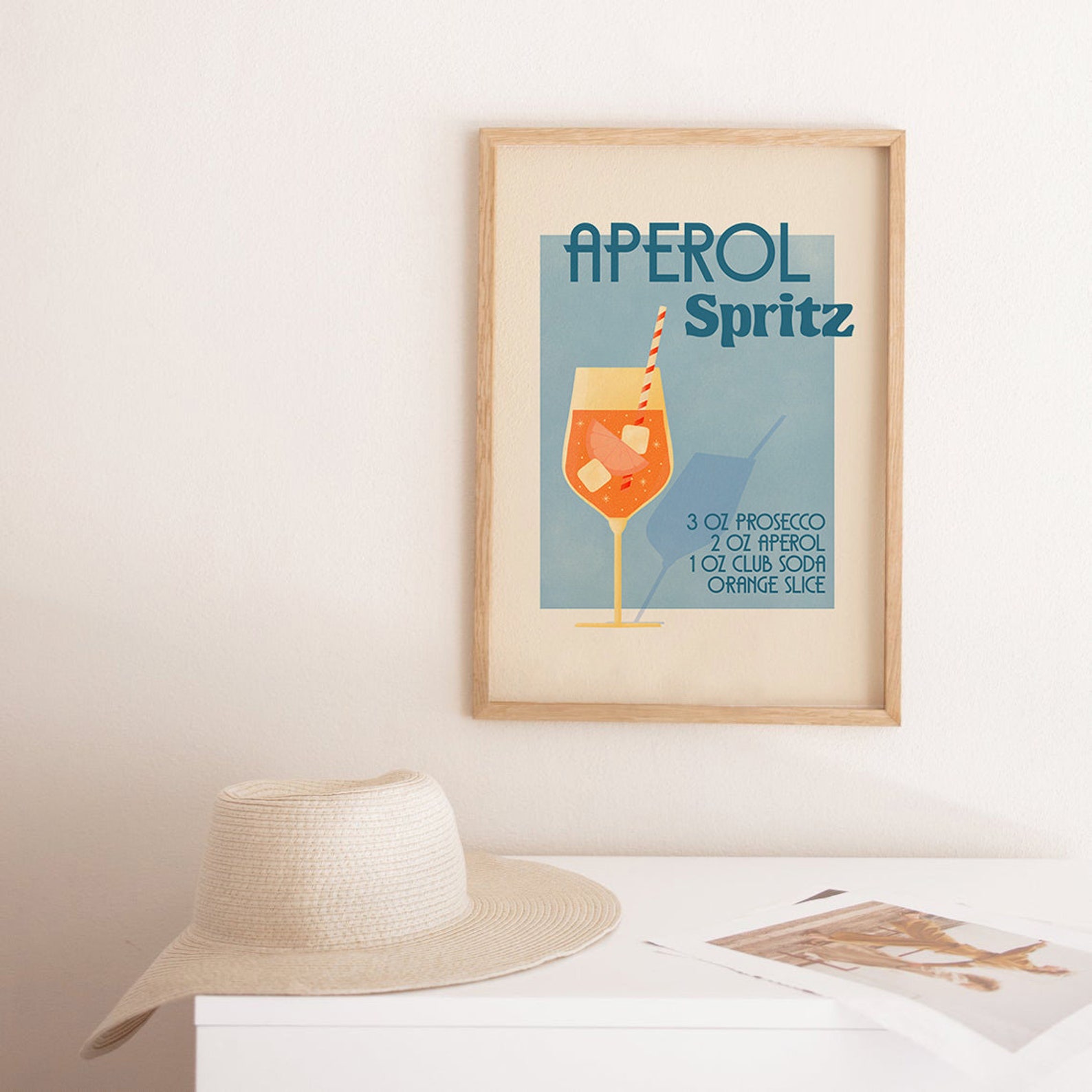 Aperol Spritz Print Bar Cart Prints Alcohol Prints Cocktail - Etsy