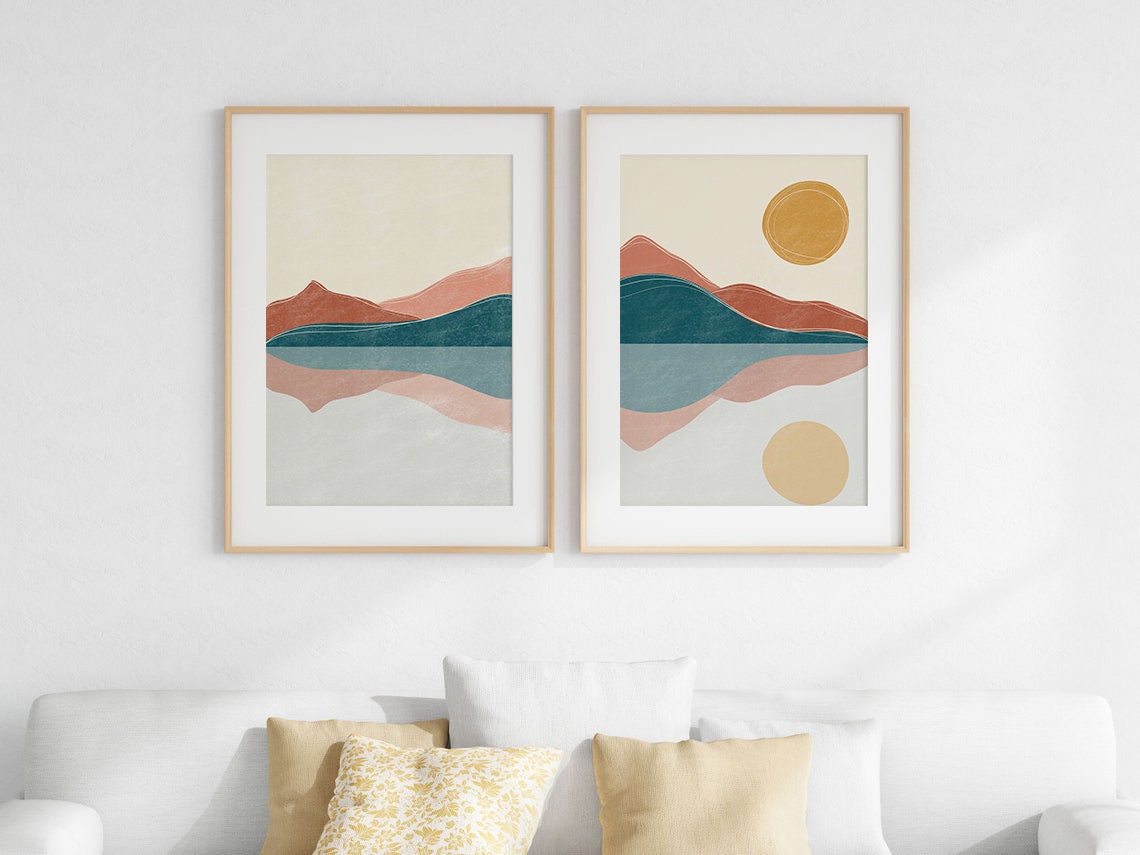 2 piece wall art Printable Wall Art Gallery Wall Set | Etsy