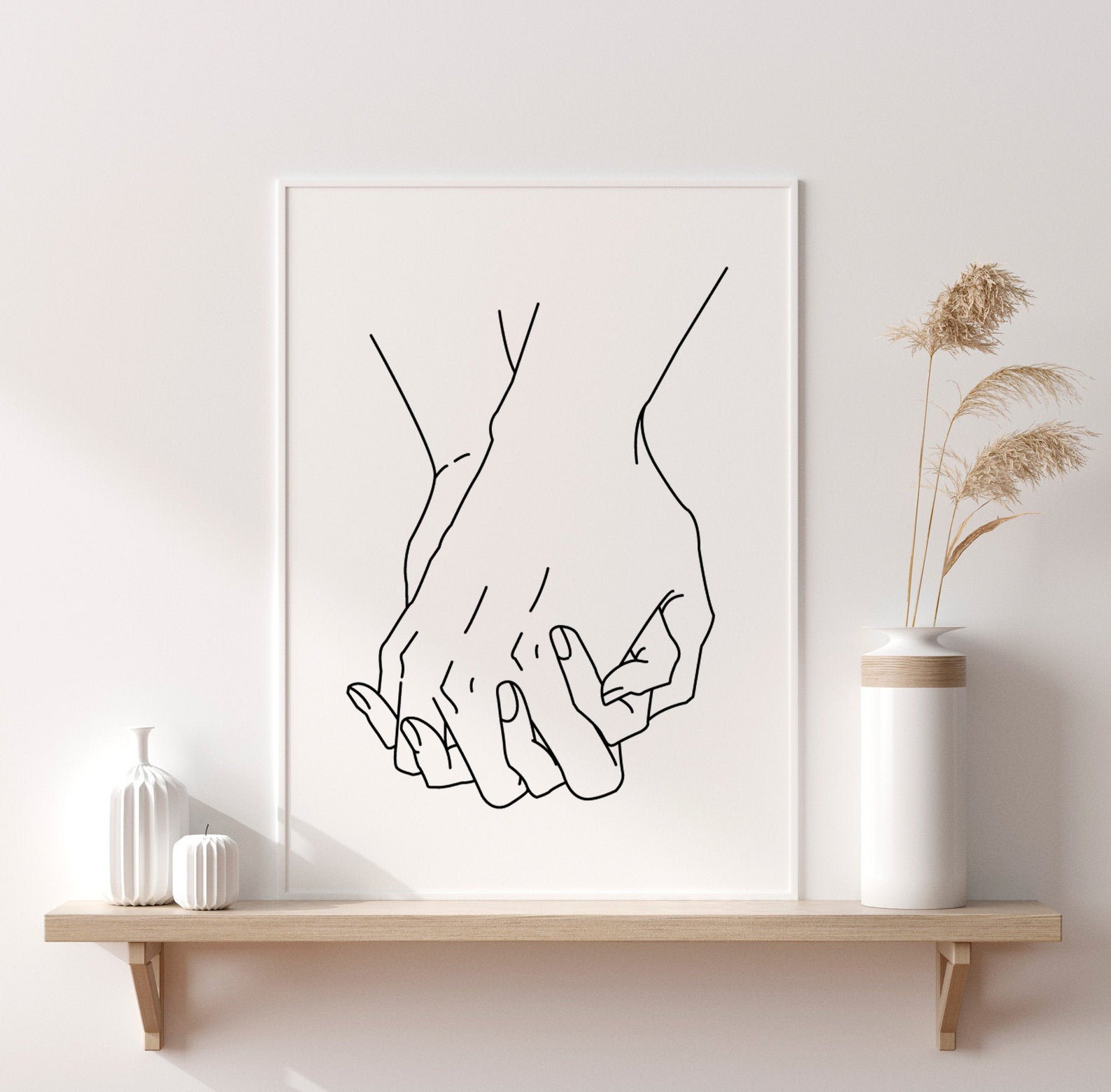 PRINTABLE Holding Hands Wall Art Above Bed Art Holding Hands | Etsy
