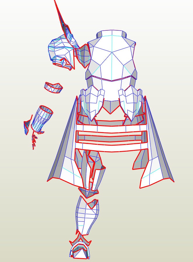 Mordred Armor - Pepakura - Foam - Etsy