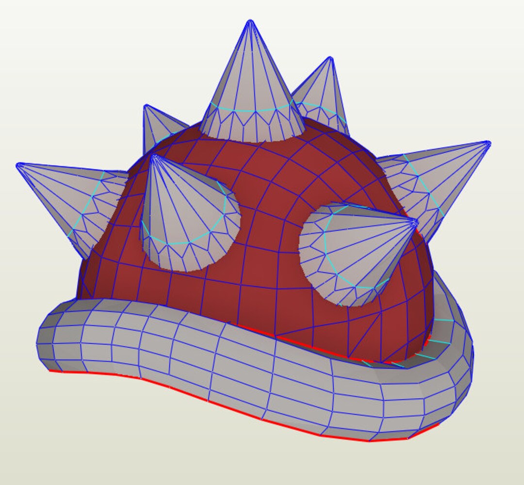 Spiny Hat Pepakura - Foam - Etsy