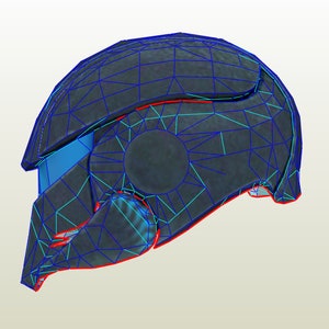 Dark Samus Helmet - Foam Pattern Pepakura - Etsy