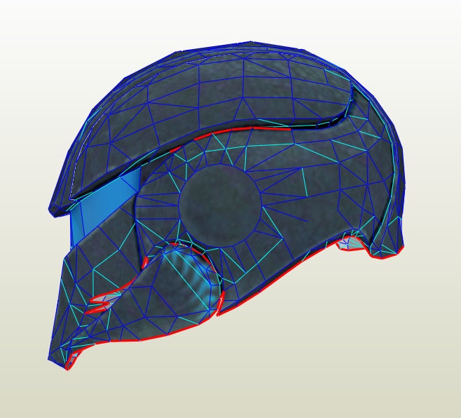 Dark Samus Helmet - Foam Pattern Pepakura - Etsy