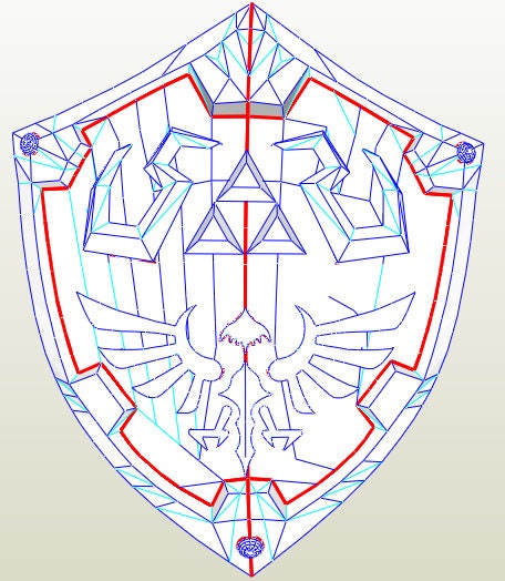 Hylian Shield - Pepakura - Foam - Etsy